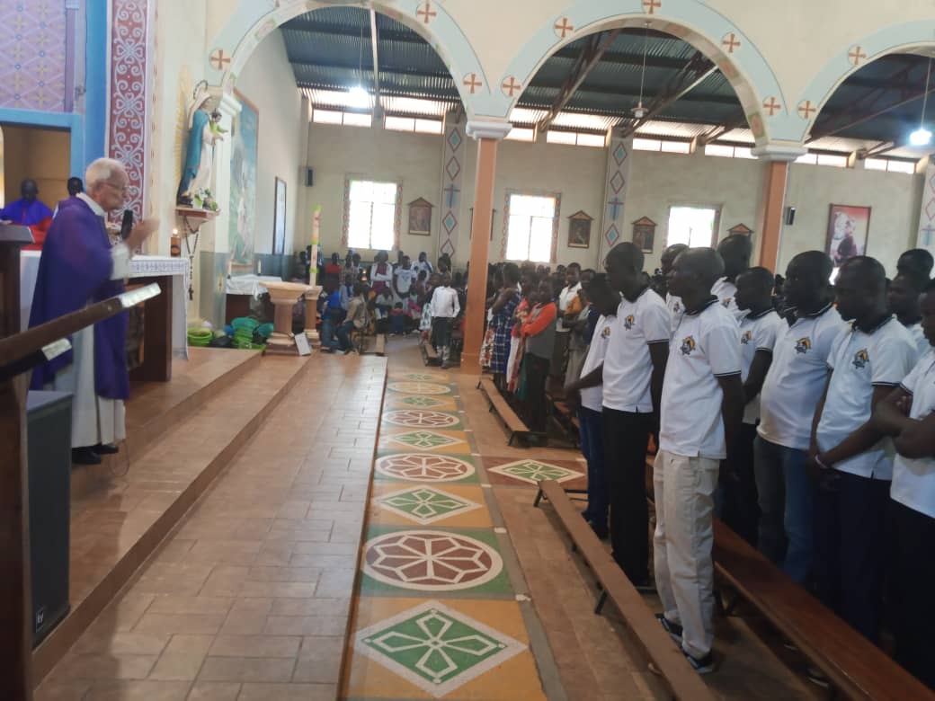 Kalongo Boda- Boda Association (KBBA) celebrate mass the Sacred Heart ...